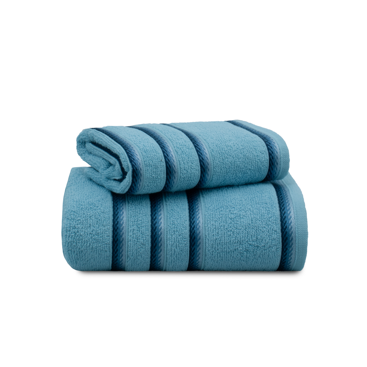 Jogo de Toalhas 2 Peças 100% Algodão Classic Appel Home - Azul Veleiro