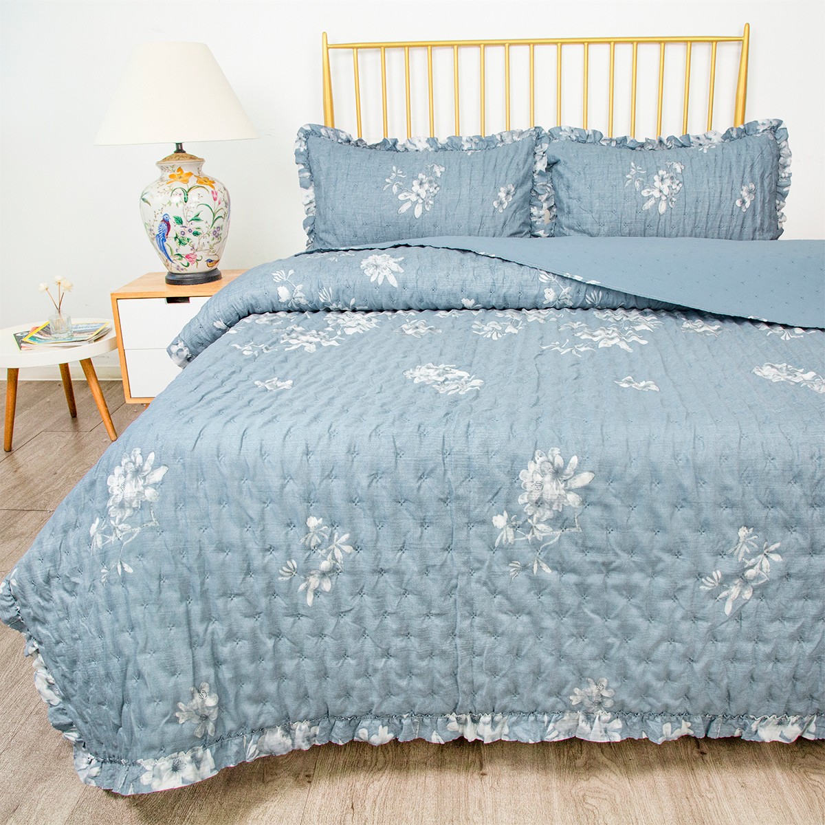 Kit Colcha King com 2 Porta Travesseiro Charme Class Appel Home - Marion