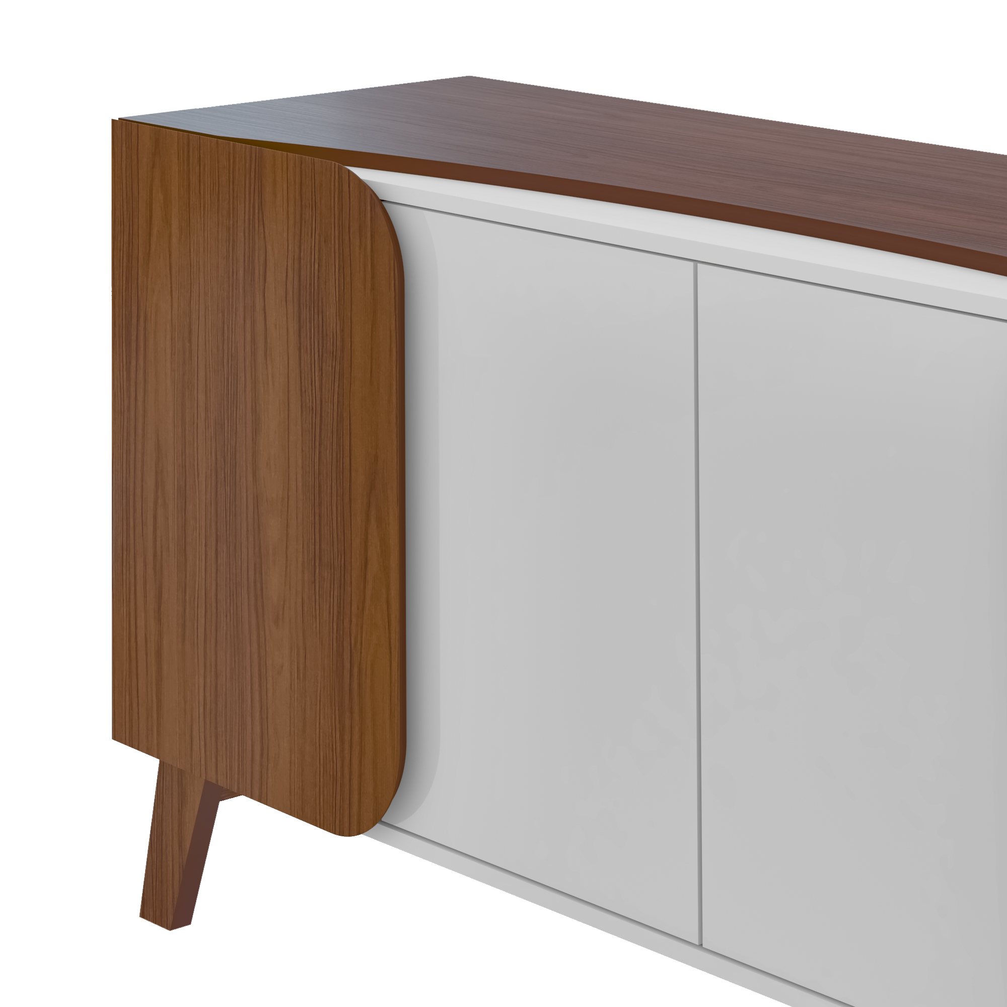 Balcão Buffet Elegance - Artely - Cedro/Off White | MADERCE