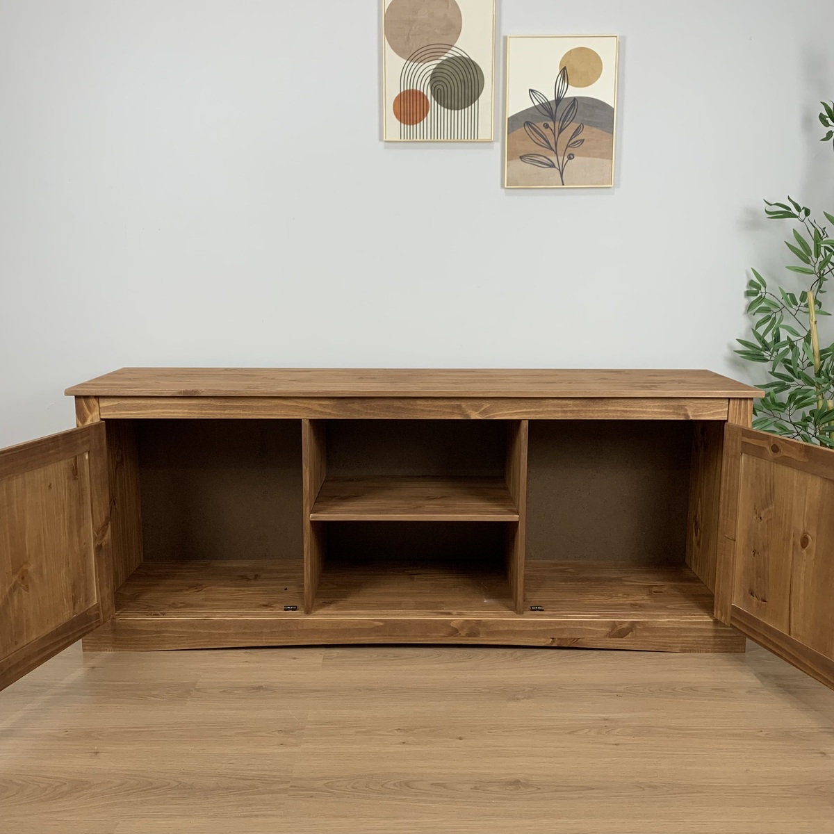 Rack Tequila Com 2 Portas Rustico - Cera | MADERCE