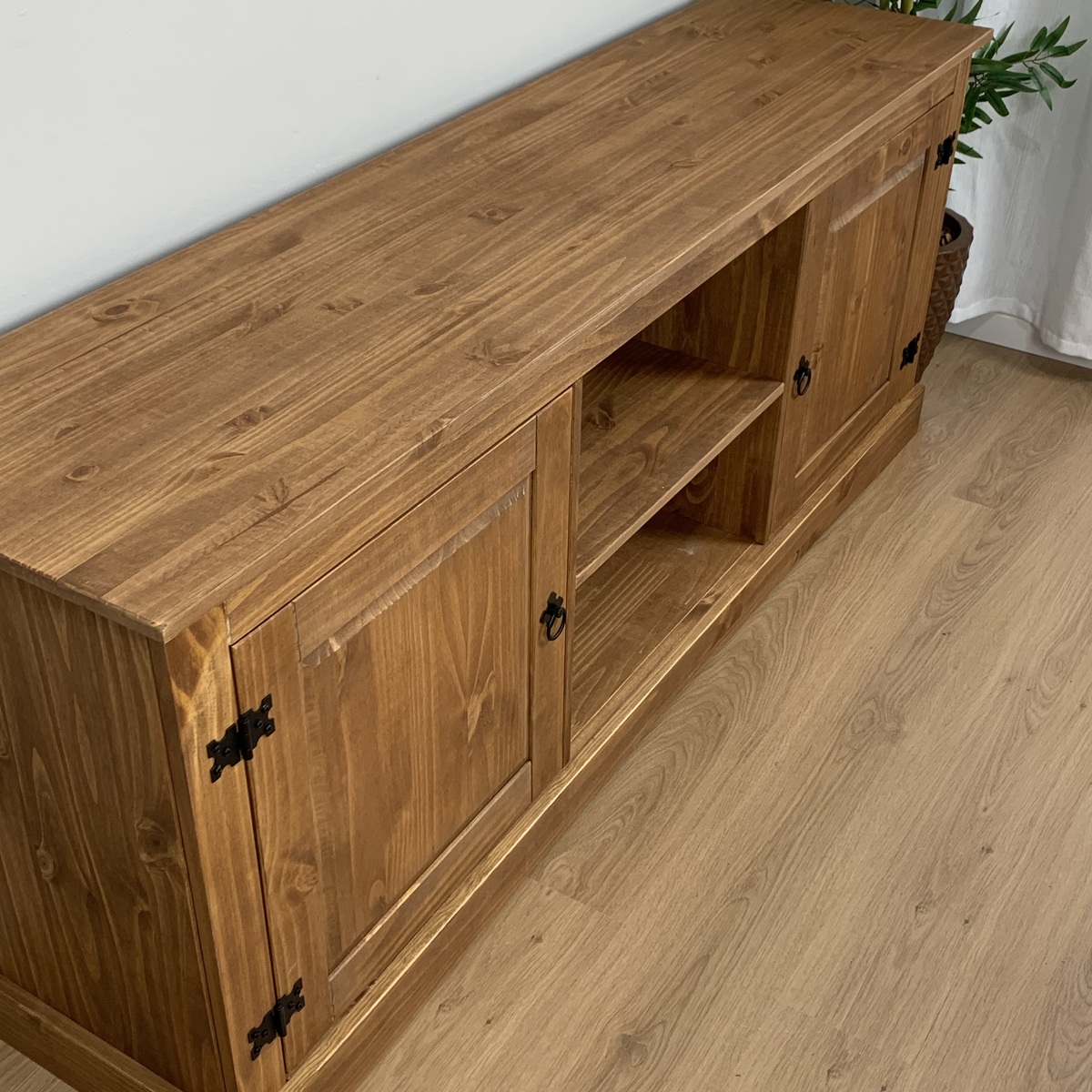 Rack Tequila Com 2 Portas Rustico - Cera | MADERCE